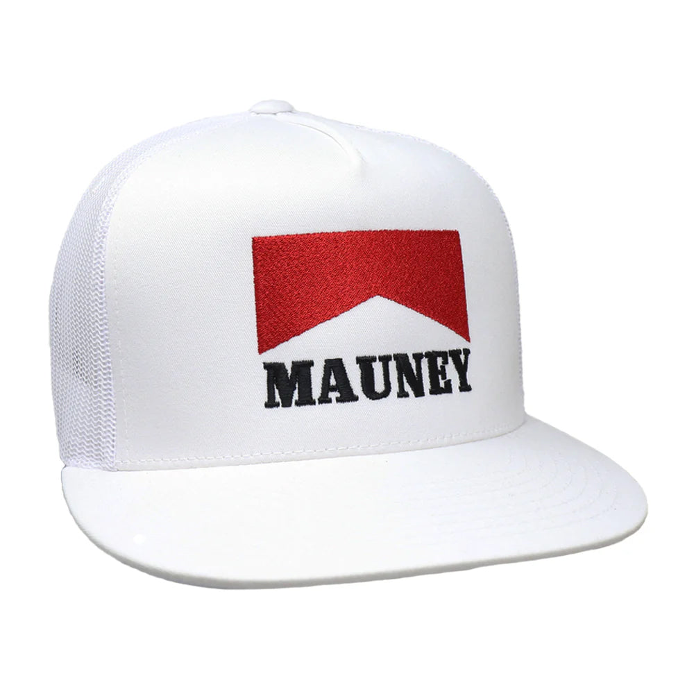 Rodeo Time Mauney White on White Mesh Snapback Cap
