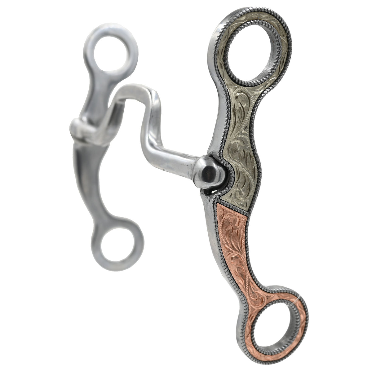 Coolhorse Vintage Copper Vaquero Shank Solid Square Port Bit