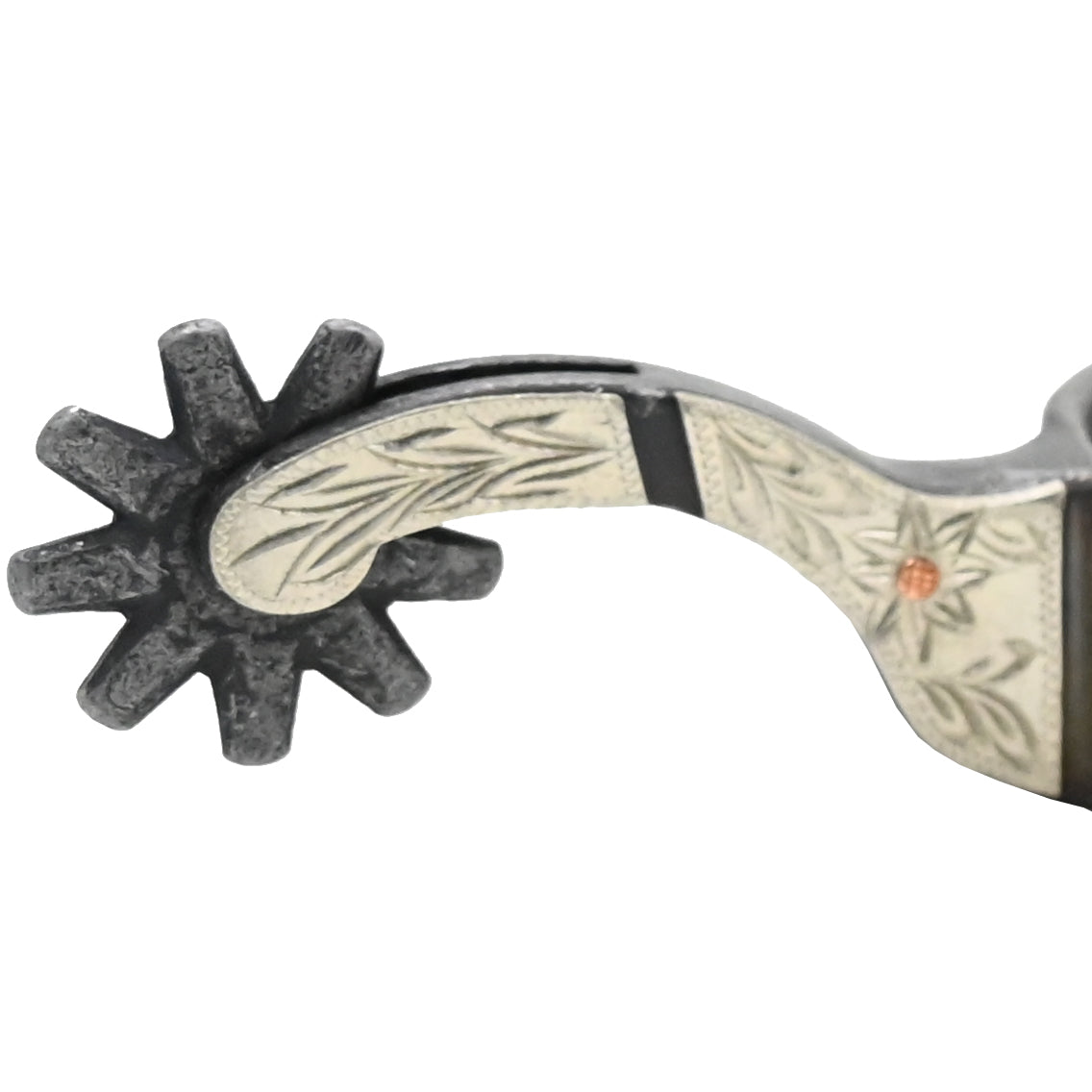 Coolhorse Aged Floral Stripe Spurs