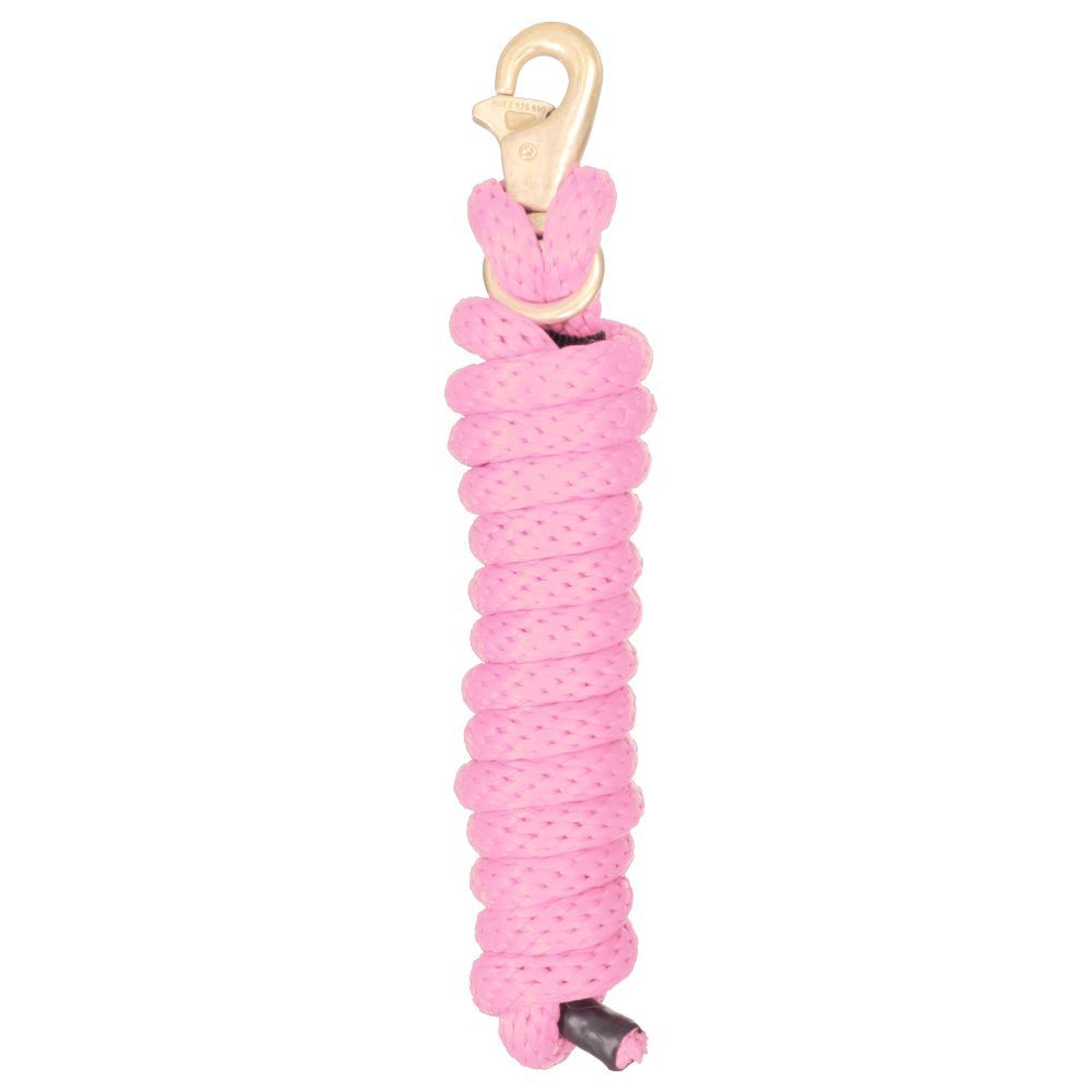 Tough 1 8' Poly Lead Rope with Replaceable Triggerbull Snap- Pink