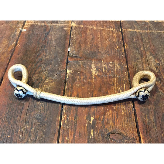 TRB Natural Rawhide Bit Hobble with Black Accents