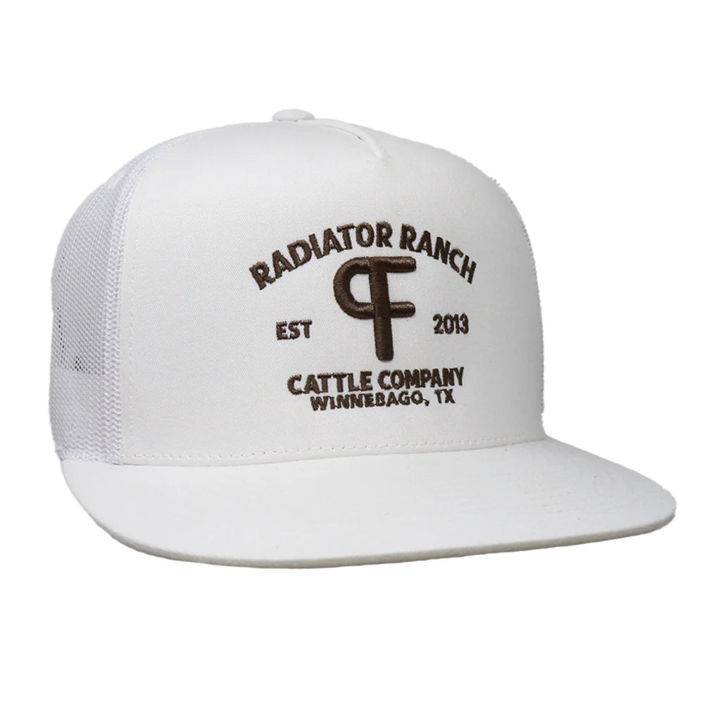 Rodeo Time Radiator Ranch White on White Mesh Snapback Cap
