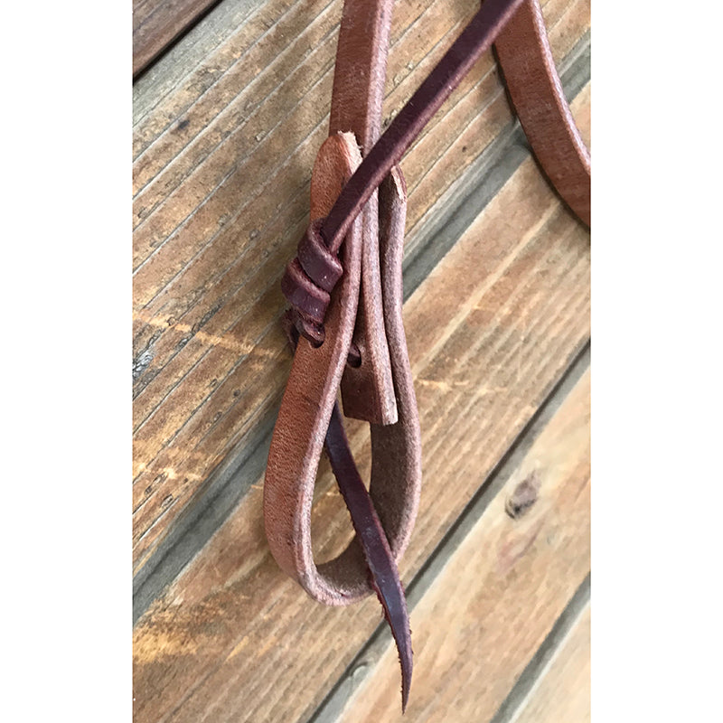 Coolhorse Leather 5/8" Harness Leather Roping Reins with Waterloops