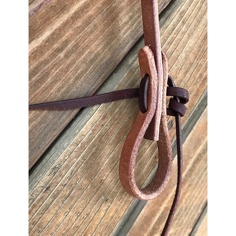 Coolhorse Leather 1/2" Harness Leather Roping Reins with Waterloops