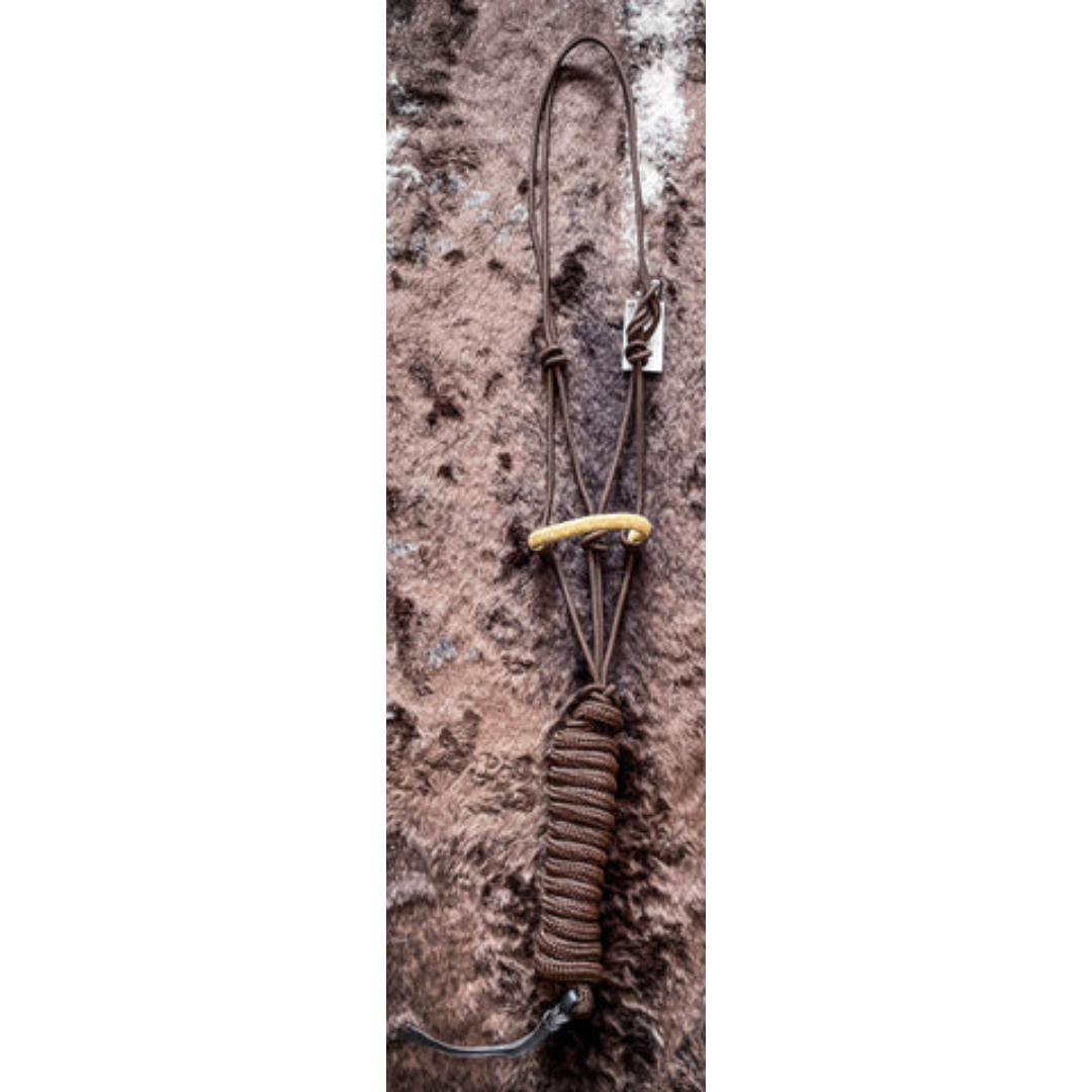 Classic Equine Rawhide Noseband Rope Halter with Lead