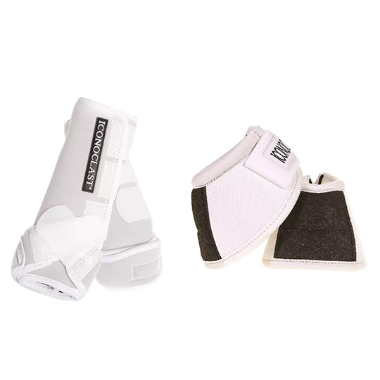 Iconoclast Front and Bell Boot Combo Pack- White
