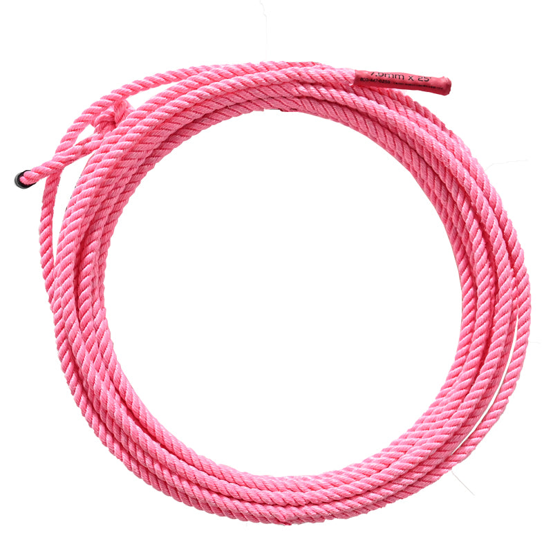 Cowboy Cordage Rocky Synco Poly Kid's Rope- Pink