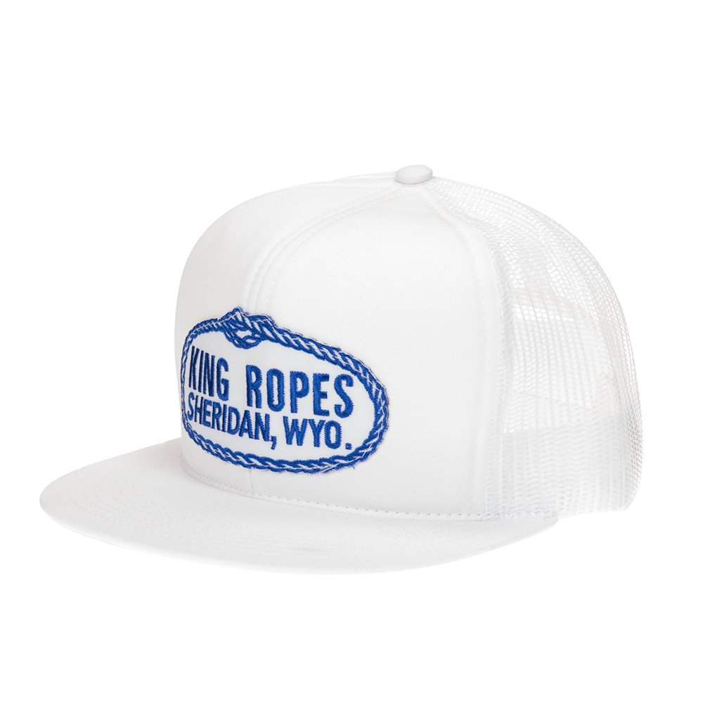 King Ropes White and White Mesh Trucker Cap