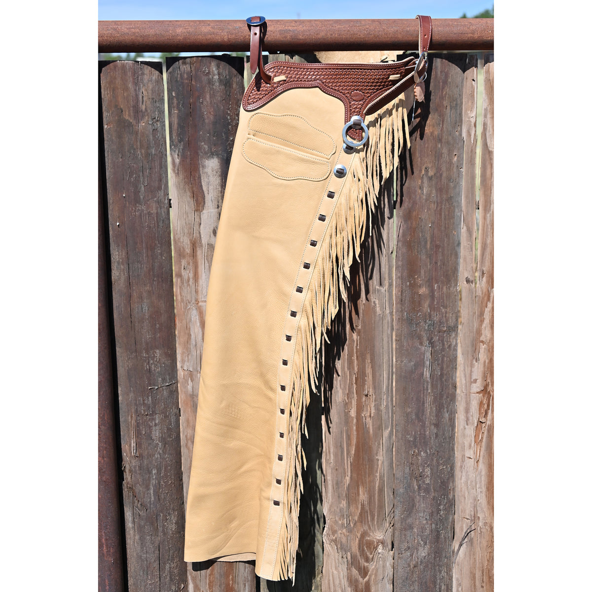 K Bar J Leather Co. Unisex Bucktan Smoothout Versatility Chaps