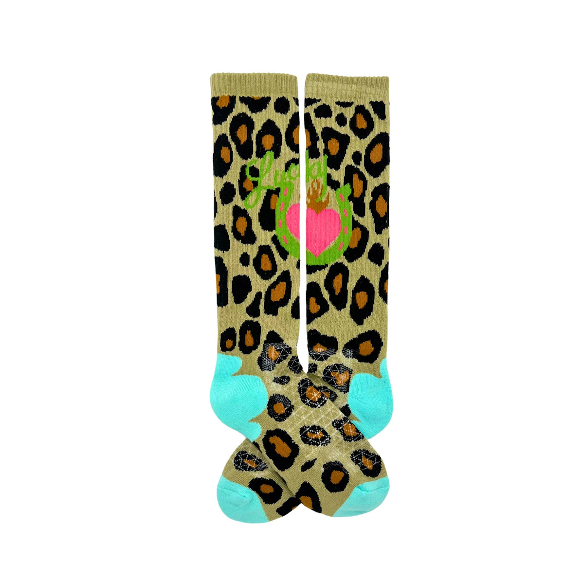 Lucky Chuck Lucky Leopard Western Performance Socks