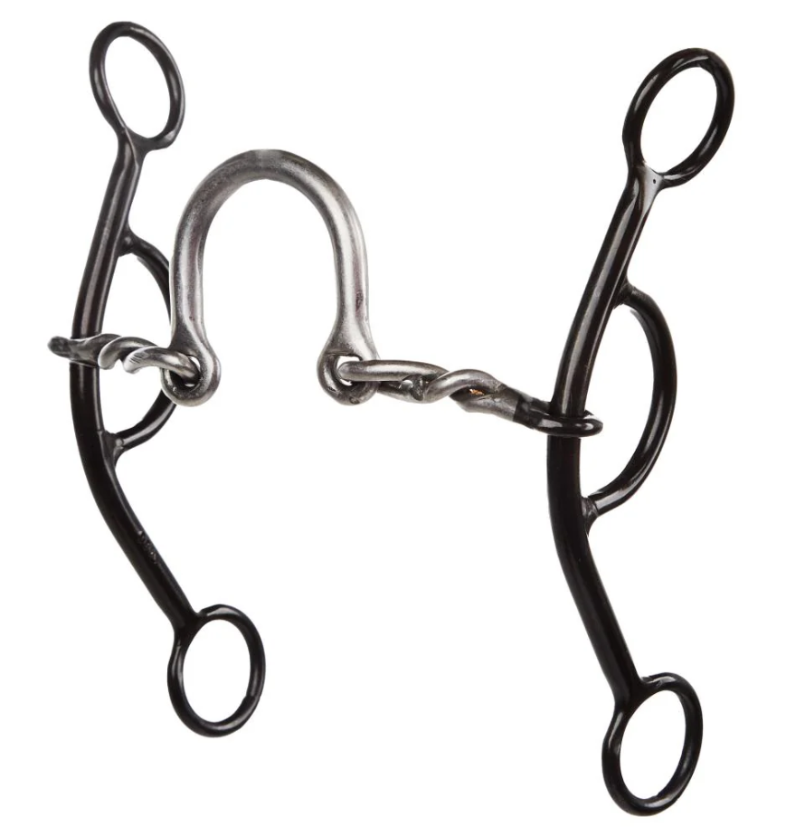 Dutton Bits Twisted Wire Ported Gag Bit