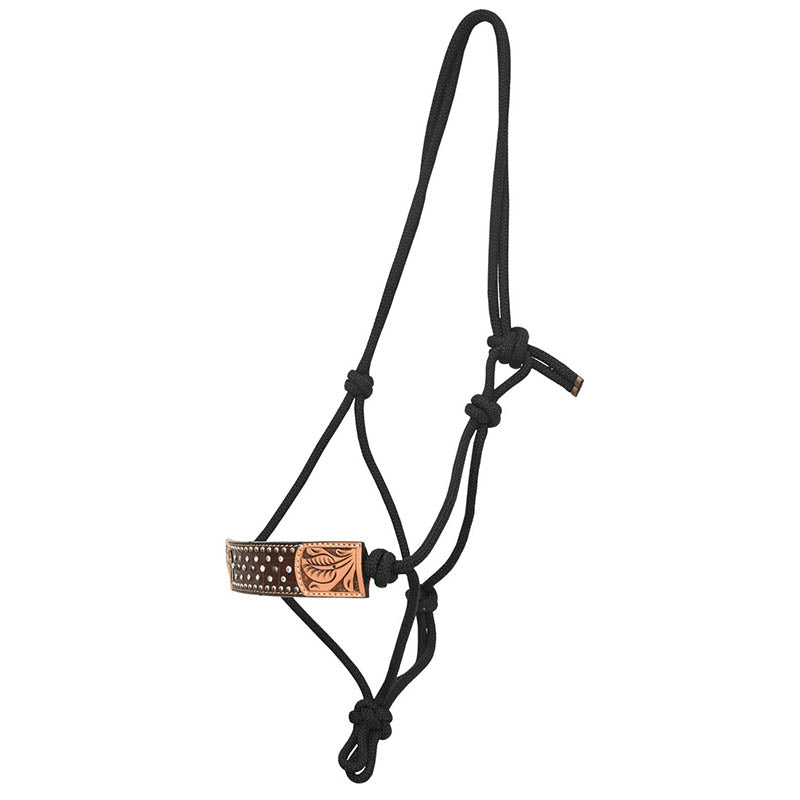 Rafter T Ranch Co. Rope Halter with Brown Gator Print