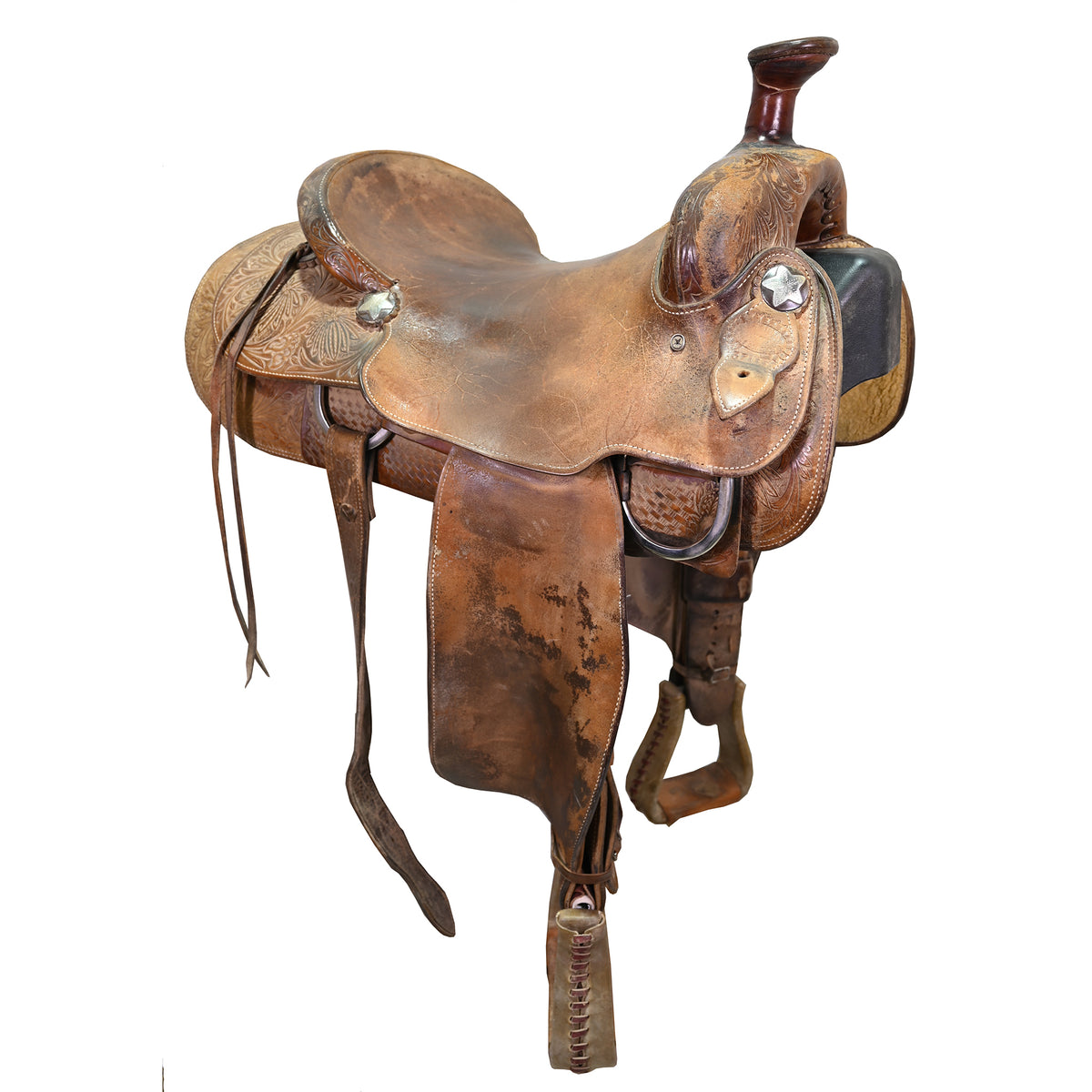 Used 16" Roy Stone Ranch Roping Saddle