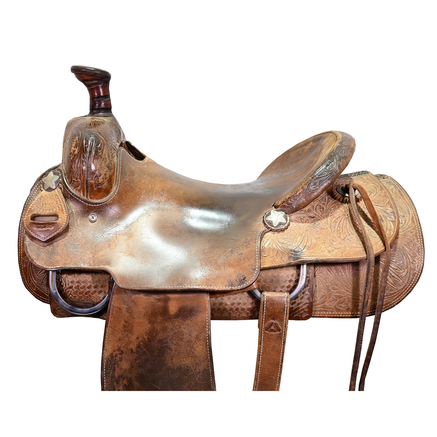 Used 16" Roy Stone Ranch Roping Saddle