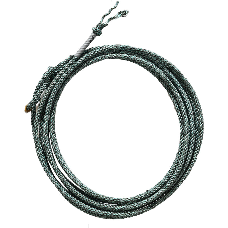 Cowboy Cordage Synco Chaos 4 Strand Treated Poly Calf Rope- Black/Silv