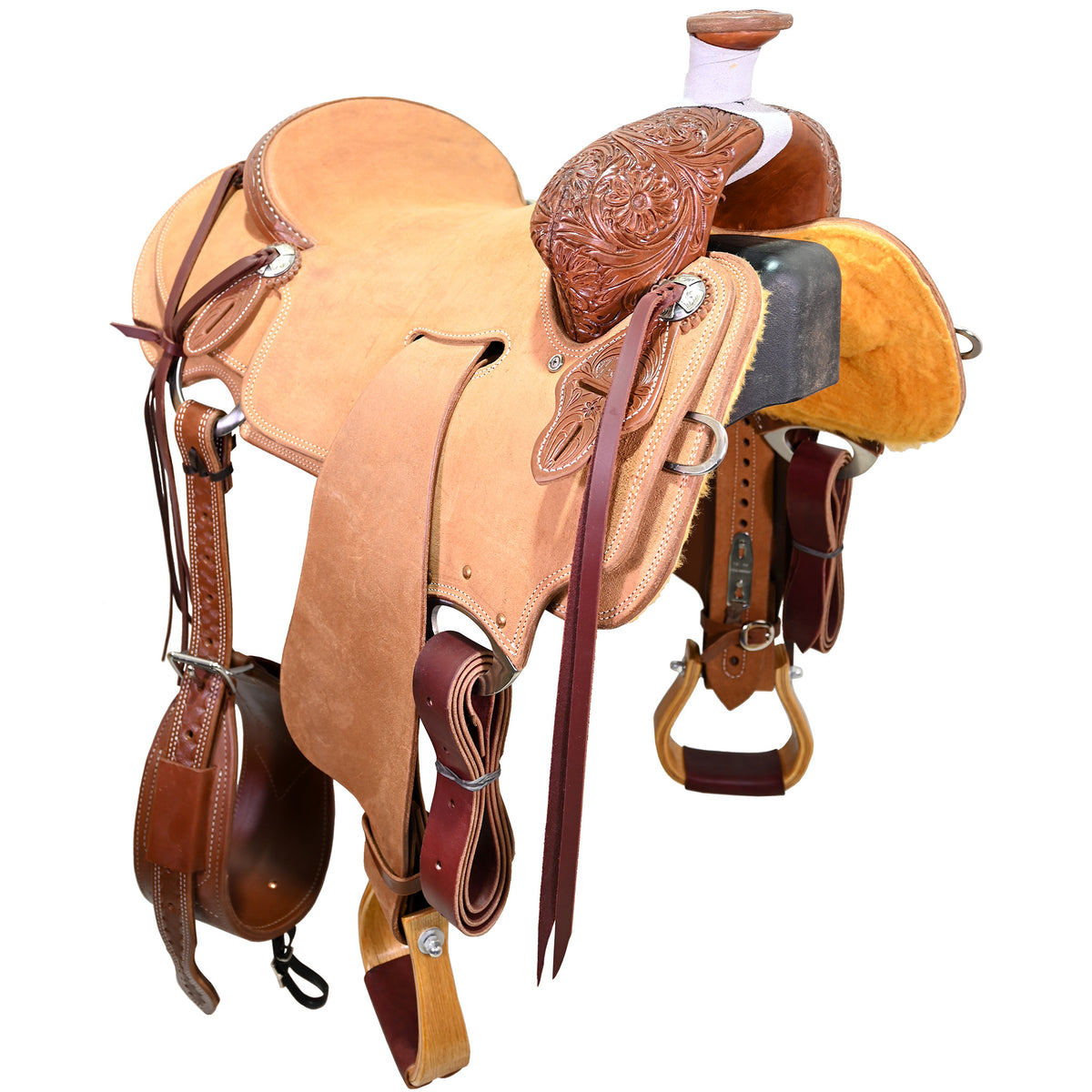 SOLD! New! 15.5" Cactus Ranch Saddle with Lewis Tree
