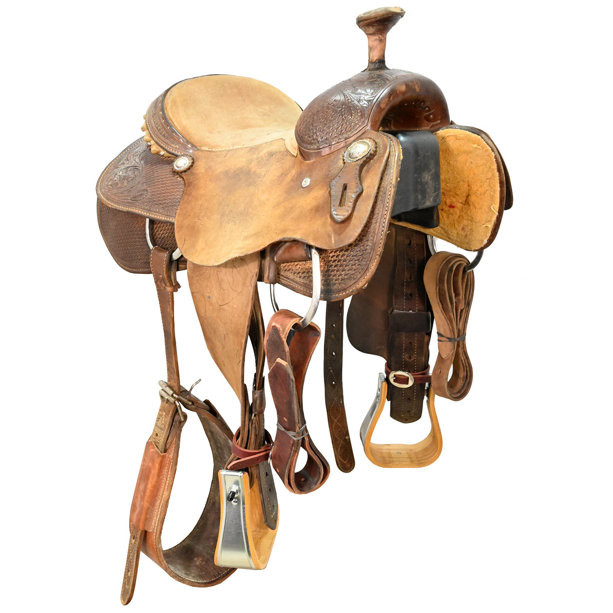 SOLD! Used 13" Scott Thomas Team Roping Saddle