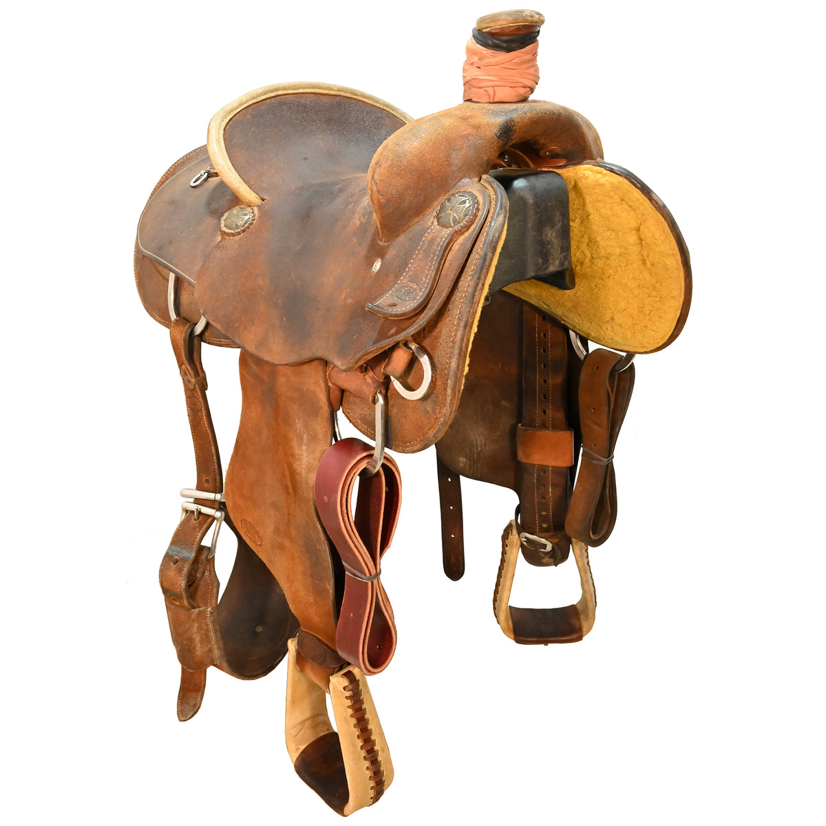 Used 15" NRS Pro Series Team Roping Saddle