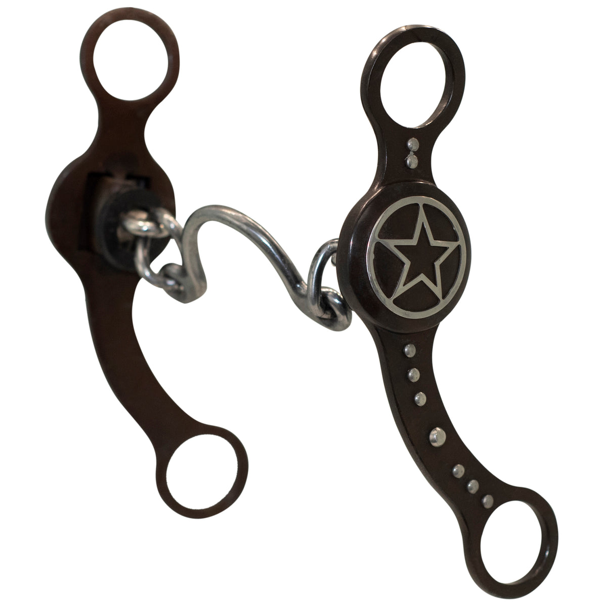 Partrade Antique Lone Star Wide Ported Chain Bit