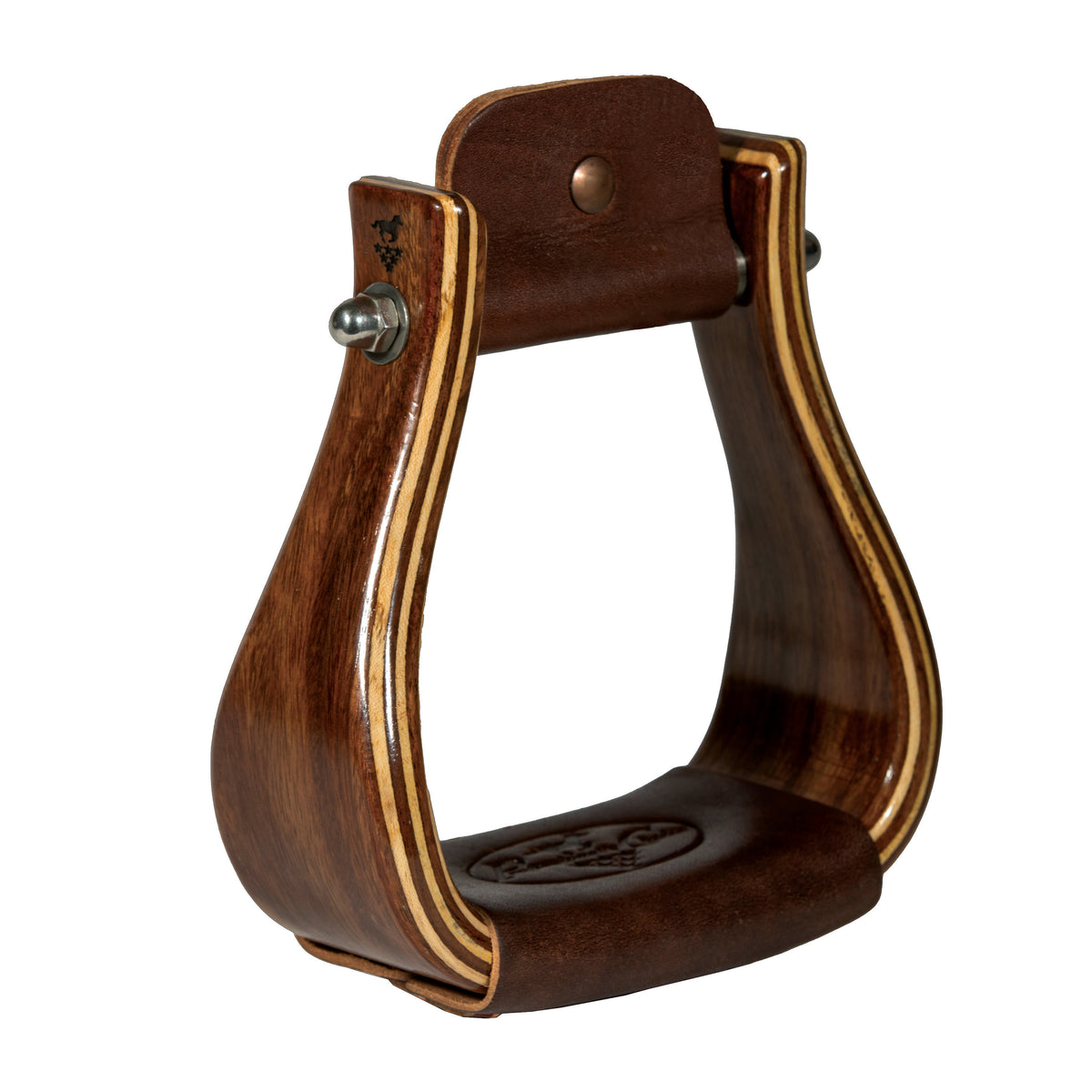 Professional's Choice 3" Dark Wood Stirrups