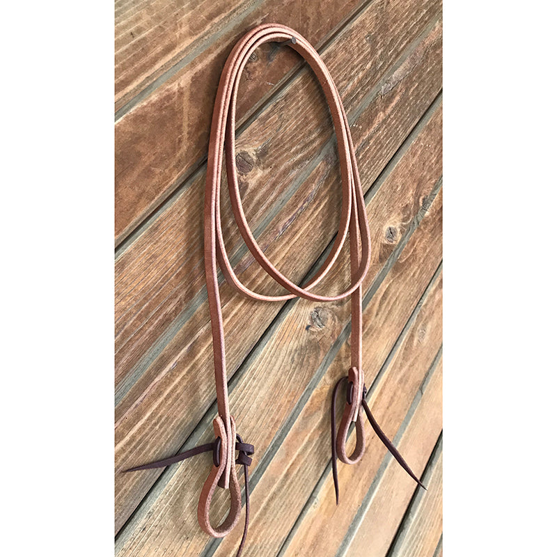 Coolhorse Leather 1/2" Harness Leather Roping Reins with Waterloops