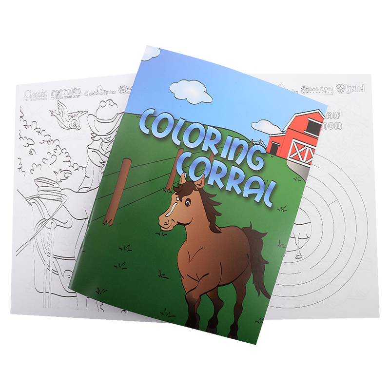 coloring book western pages