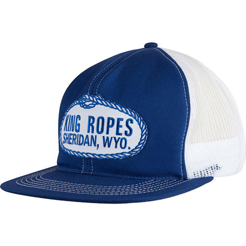 King Ropes Blue and White Mesh Trucker Cap
