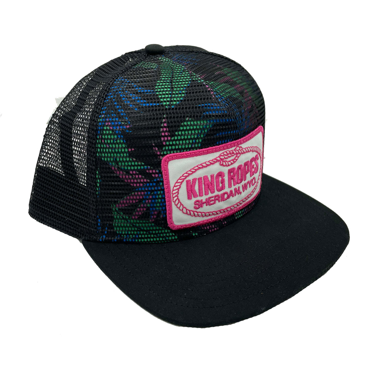 King Ropes Floral Mesh Flatbill Cap