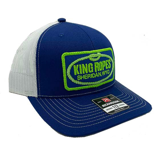 King Ropes Royal Cap with Lime Patch