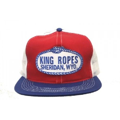 King Ropes Red White and Blue Mesh Trucker Cap
