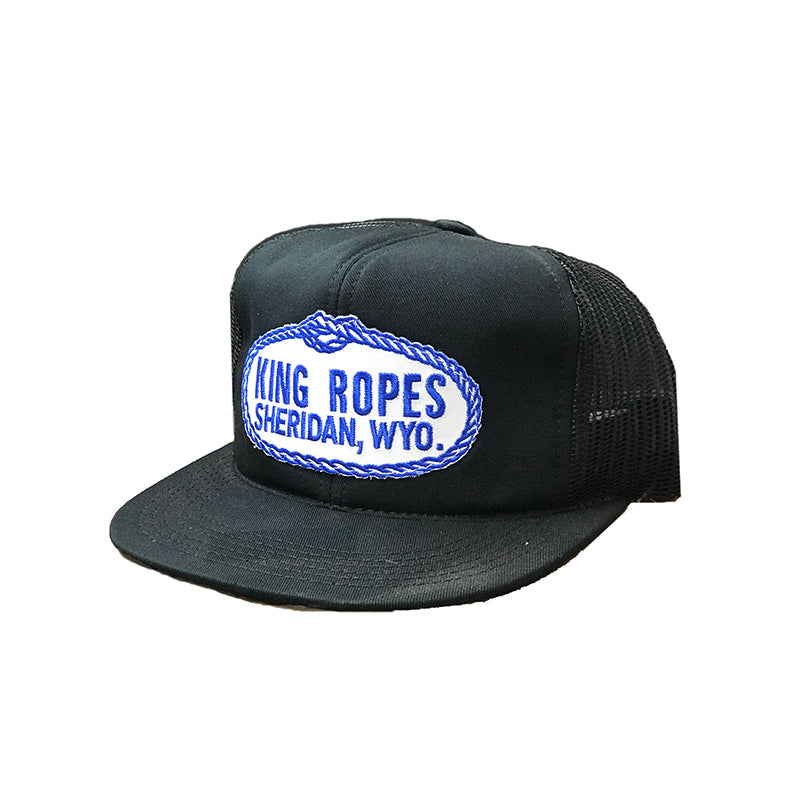 King Ropes Black Mesh Trucker Cap