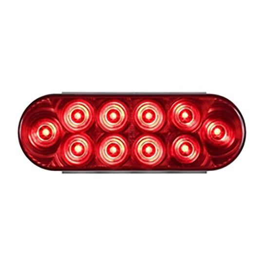 Optronics Red 6in Oval LED S/T/T Light STL